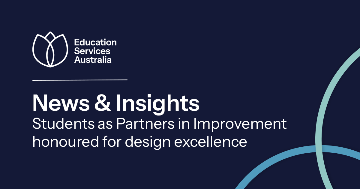 Students as Partners in Improvement honoured for design excellence | ESA